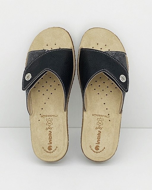 Klapki Inblu 26000079 laczki damskie na koturnie, tęgość F-G > Klapki ...